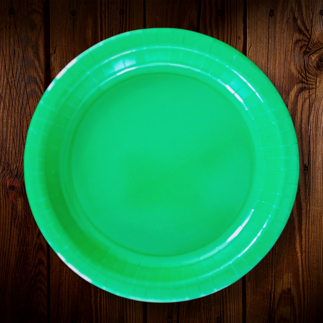 Verde. Plato Principal de 10 pulgadas. 10 Unid. – Vive tu mesa