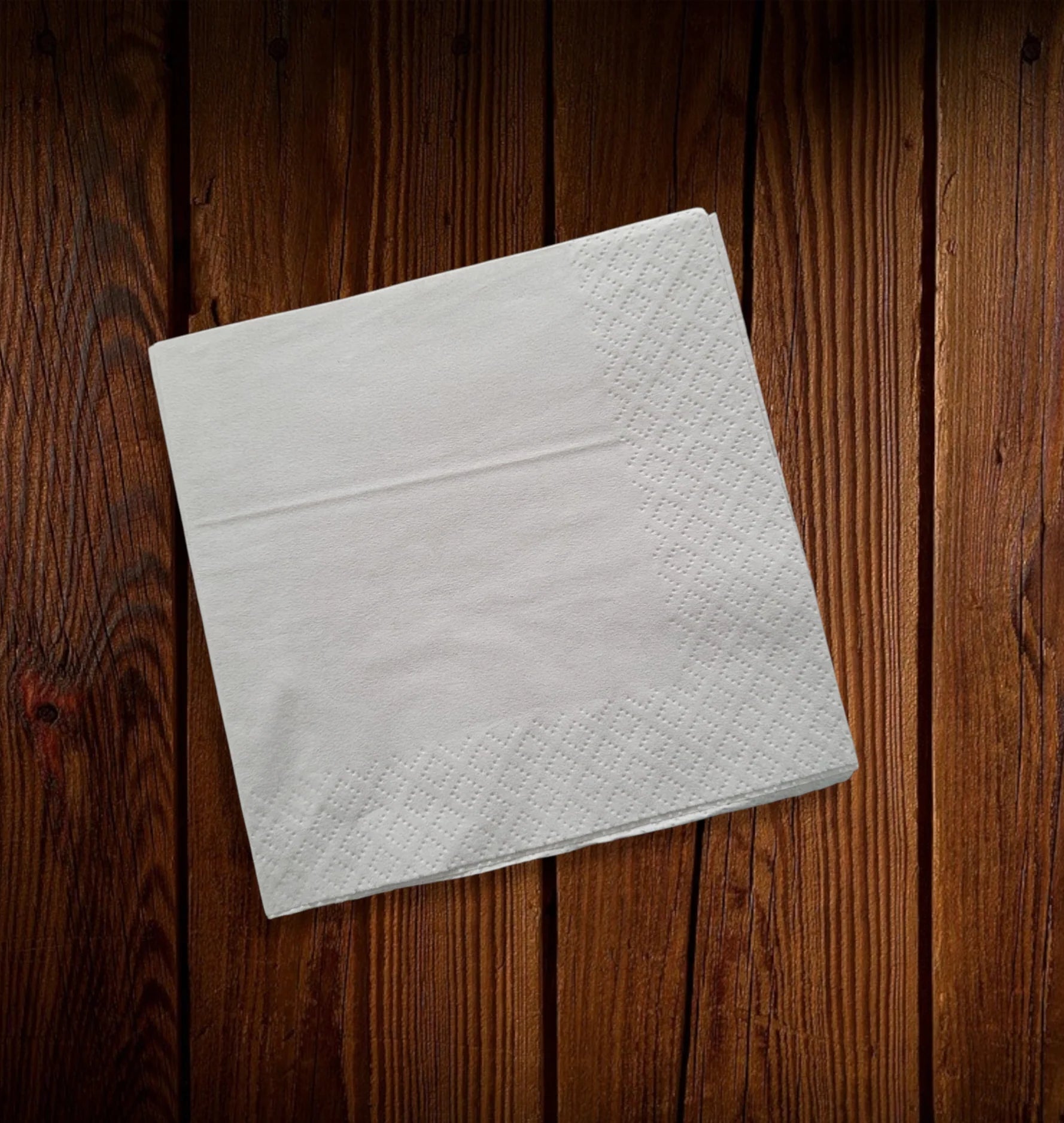 Servilleta grande sin diseño. Plateado. 15 Unid. – Vive tu mesa